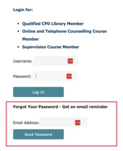 Can’t Log into Counsellor CPD? – Help Center for CounsellingTutor